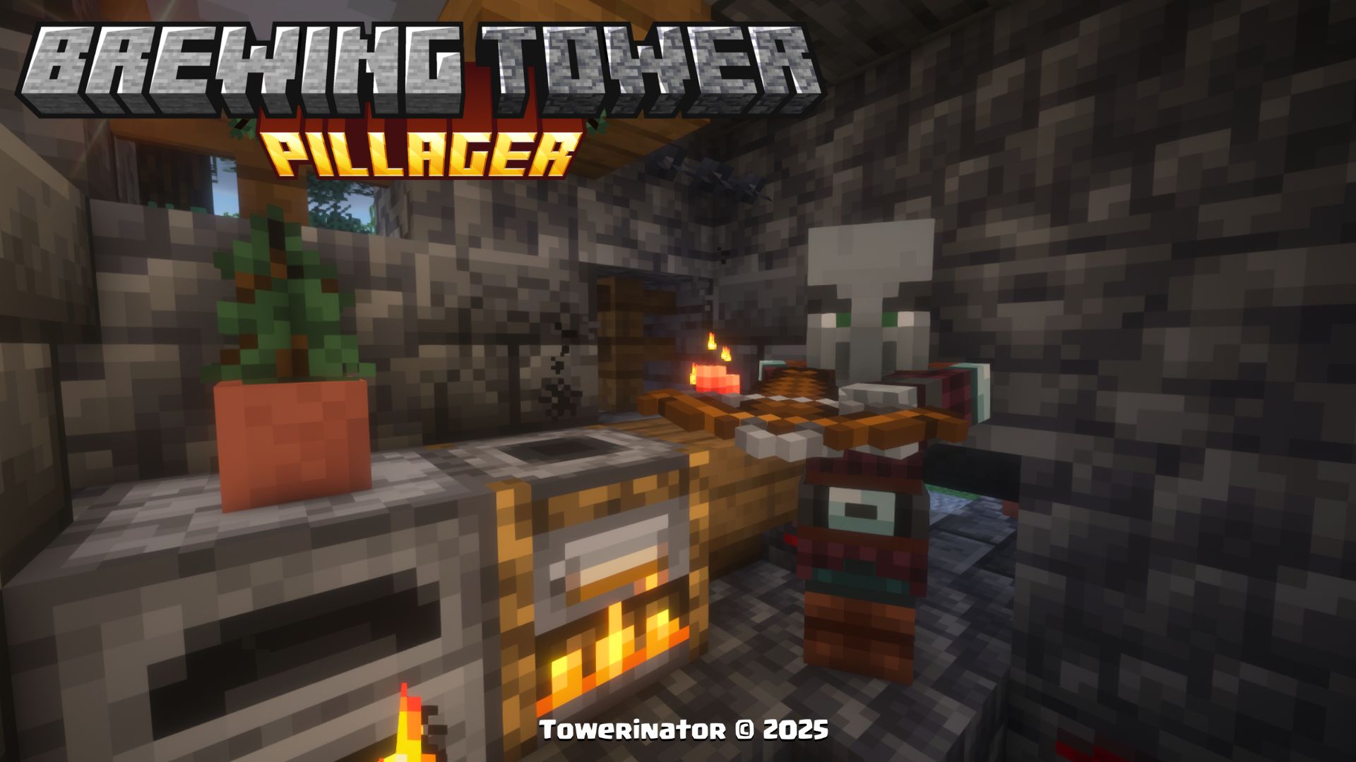 Brewing Pillager Tower — скачать мод на Майнкрафт