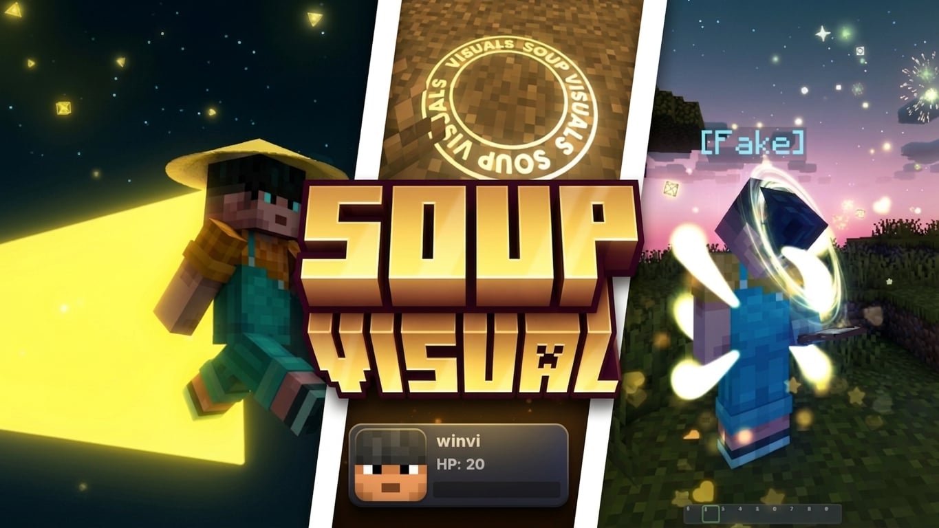 Soup Visual (PvP Visual) — скачать мод на Майнкрафт 1.21.4