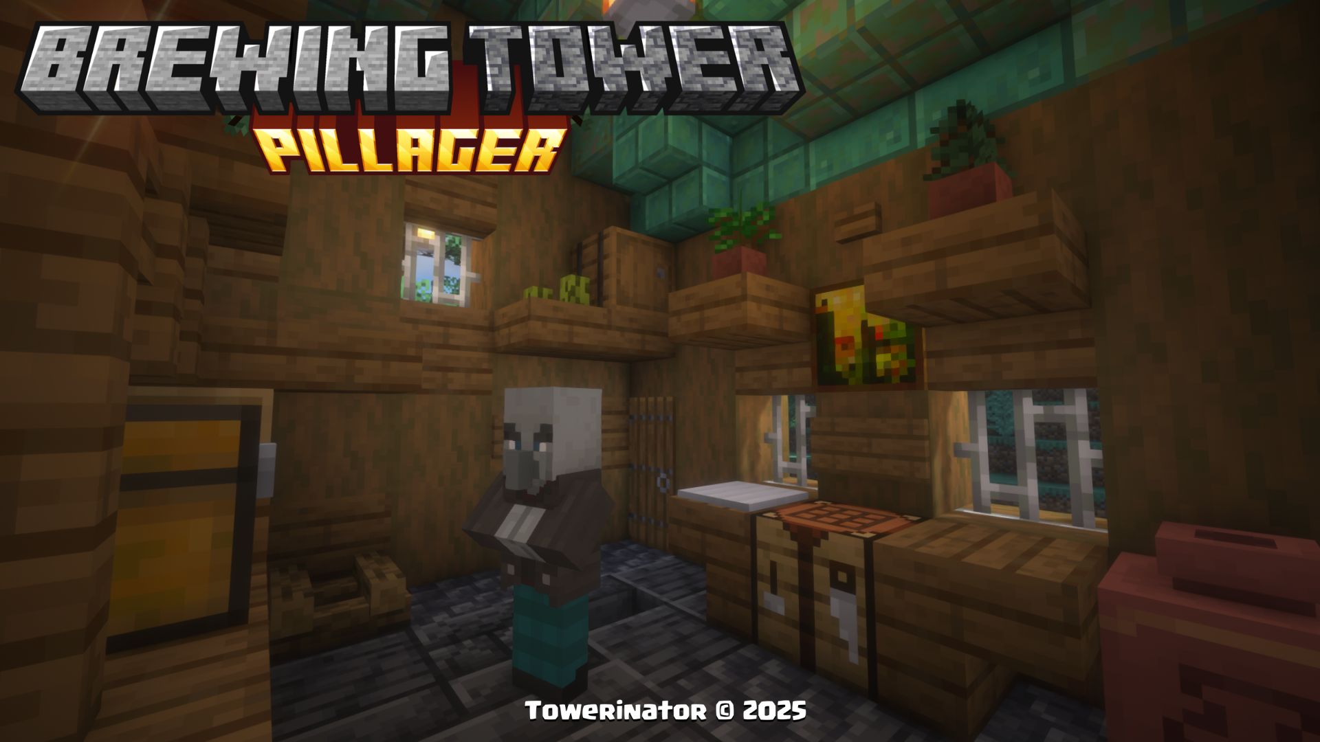 Brewing Pillager Tower — скачать мод на Майнкрафт