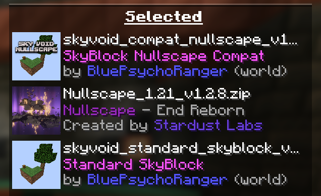 SkyBlock Nullscape Compat — скачать мод на Майнкрафт