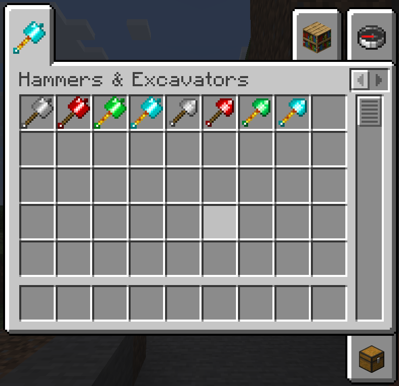 Hammers and Excavators Miners dream — скачать мод на Майнкрафт
