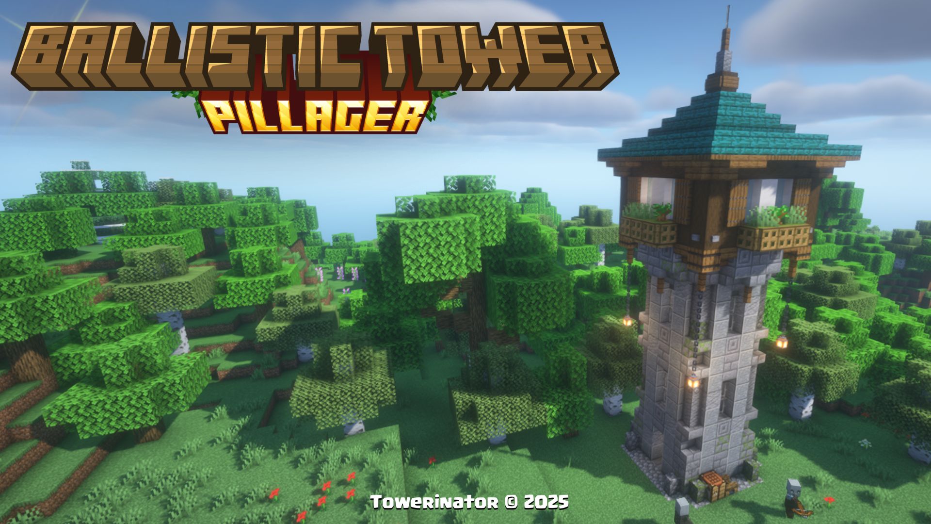 Ballistic Pillager Tower — скачать мод на Майнкрафт